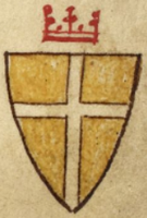 Heraldry from the 1250-1259 Historia Anglorum by Matthew Paris