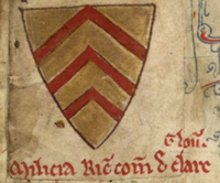Heraldry from the 1250-1259 Historia Anglorum by Matthew Paris